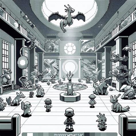 Monochromatic Pokémon like game Fanart