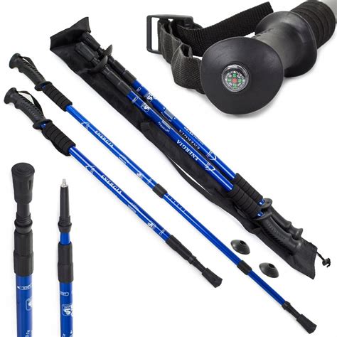 VERK GROUP Kije Nordic Walking Regulowane Niebieski Cm VERK GROUP Sport Sklep