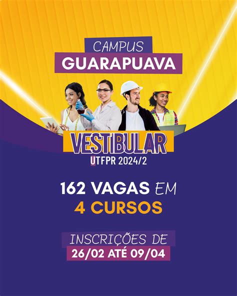 Vestibular de Inverno UTFPR 100 dos formados em Guarapuava estão no
