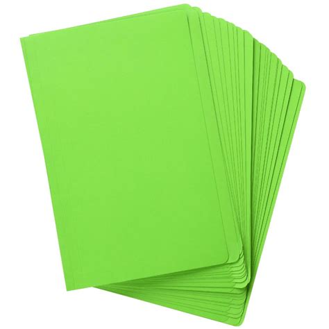 J Burrows Recycled Foolscap Manila Folder Lime 25 Pack Officeworks