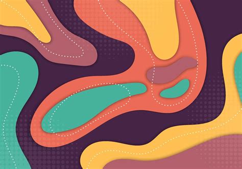 Abstract Colorful Artwork Doodle Template Design Decorative Minimal