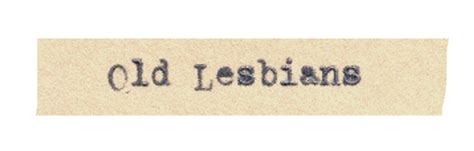 Old Lesbians Film