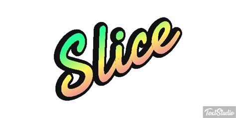 Slice Word Animated  Logo Designs