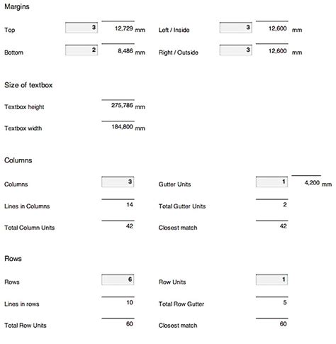 Grid Systems Calculate Grids For Layouts In Indesign With The Help Of The Easy Grid Calculator
