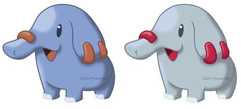 231 Phanpy Normal And Shiny By Sloth Power On Deviantart