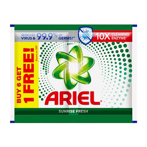 Ariel Detergent Powder Sunrise Fresh 70g X 6s1 Shop Walter Mart