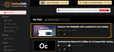 Watch Lambdatest Youtube Video Testing Daily The Testers Home Page