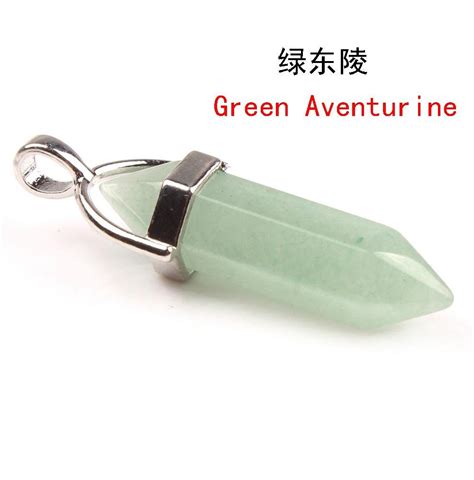Natural Sexangular Prismy Stone Pendant K2002 China Manufacturer