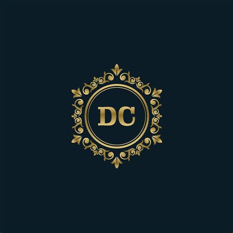 Letter Dc Logo With Luxury Gold Template Elegance Logo Vector Template 14007354 Vector Art At