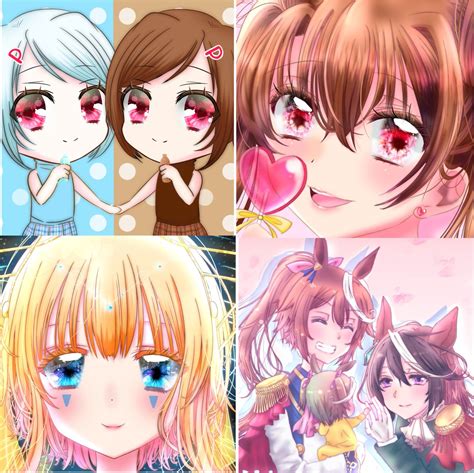 トウカイテイオーウマ娘 「陽気なお絵描きおばさんのきゅんたむです デジタルイラスト歴は4ヶ月目になりました」きゅんたむのイラスト