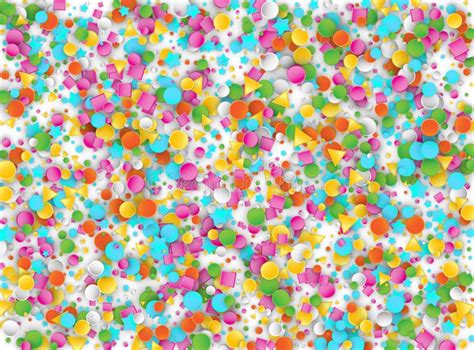 Fondo Coloreado Del Confeti De Carnaval Con Formas Geom Tricas