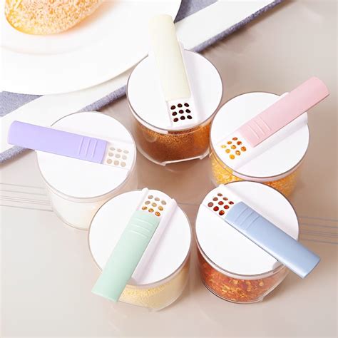 5 Pcs Stackable Spice Jars Stackable Spice Containers