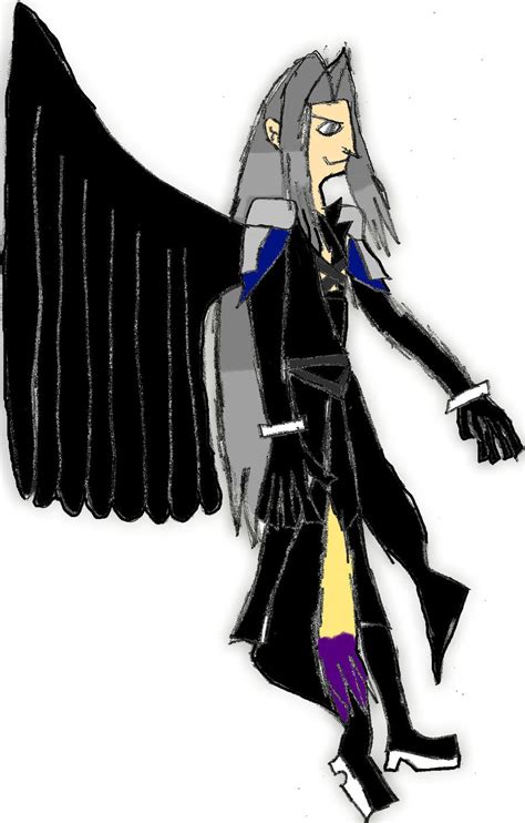 Sephiroth One Wing Color By Crystalkrystal On Deviantart