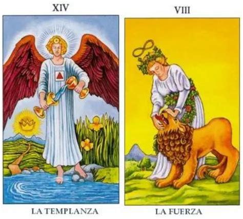 La Fuerza Y La Templanza En El Tarot Lallavedeltarot