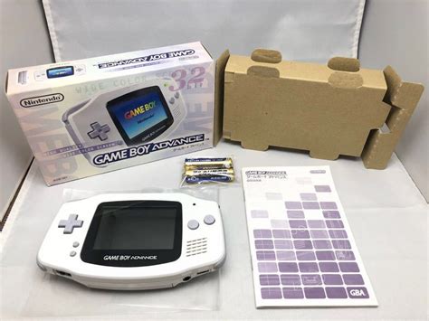 【中古】【完品 動作良好】任天堂 Gba ゲームボーイ アドバンス ホワイト 本体 Agb 001★1円スタート 売り切り 希少 レア 箱説