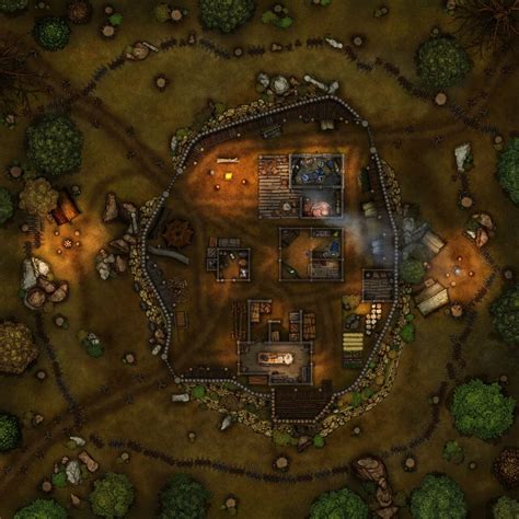 Abandoned Logging Camp Turned Bandit Base [fa] Battlemaps Fantasy
