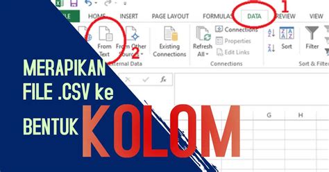 Merapikan File Csv Menjadi File Excel Berbentuk Kolom Aansupriyantocom