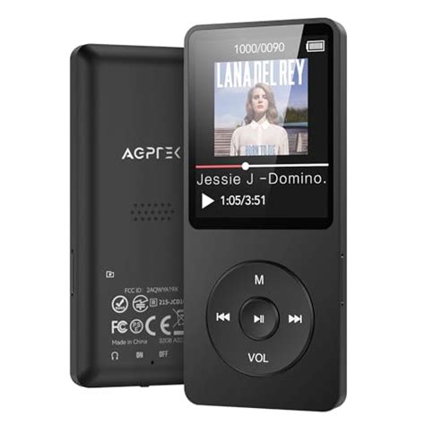 Agptek A Mp Player With Bluetooth Inch Screen Portable Music Player With Speaker Fm