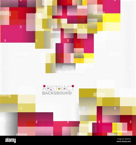 Abstract Blocks Template Design Background Simple Geometric Shapes On White Straight Lines And