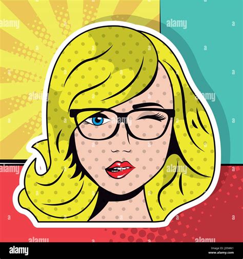 Old Woman With Blonde Hair Stock Vector Images Alamy
