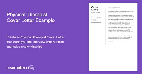 Physical Therapist Cover Letter Examples Template And 20 Tips