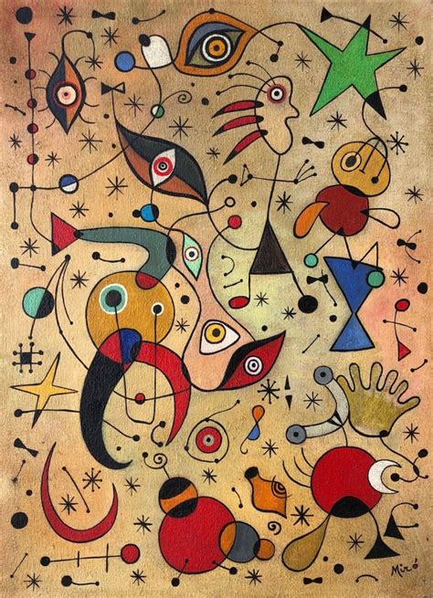 Joan Miro Oil On Canvas Feb International Art Auction Gallery In FL Famous