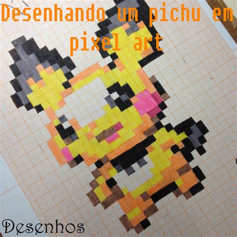 Desenhos Das Meninas Mori Desenhando Um Pichu Em Pixel Art