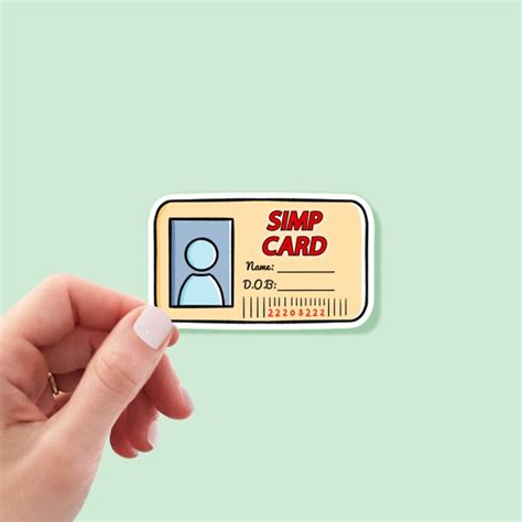 Simp Id Card Etsy