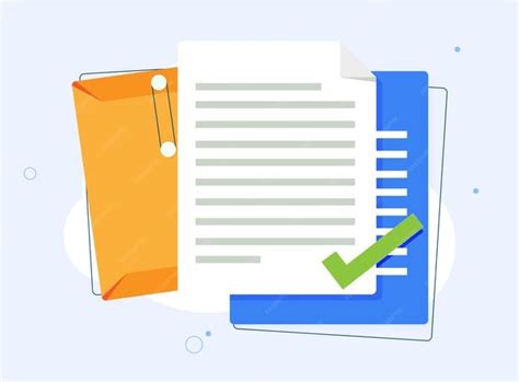 Premium Vector Document File With Check Mark Concept Flat Vector