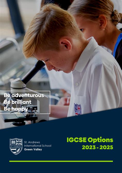 Igcse Options Booklet 2023 25 By St Andrews International School Green