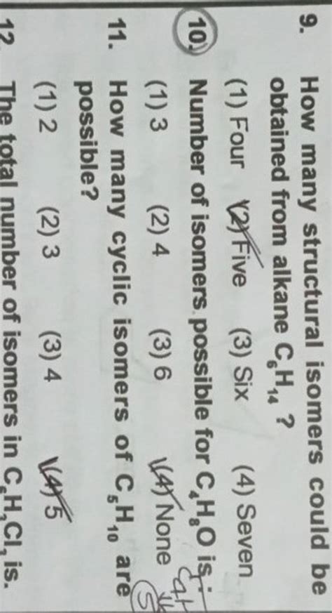 How Many Structural Isomers Could Be Obtained From Alkane C6 H14 Filo