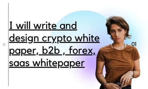 Write And Design Crypto White Paper B2b Saas Whitepaper By