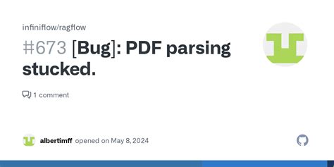 Bug PDF Parsing Stucked Issue 673 Infiniflow Ragflow GitHub