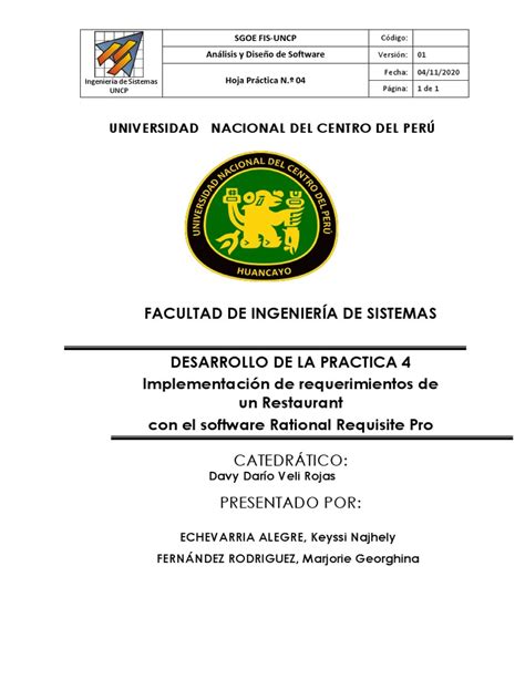 Practica 04 Pdf Software Ingeniería De Software