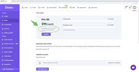 Linkedin Add On Billing