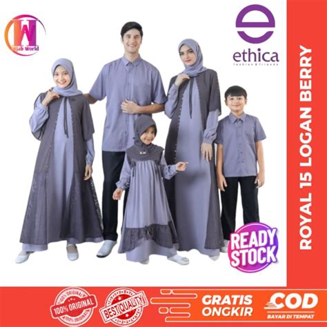 Jual Ethica Sarimbit Royal 15 Logan Berry Original Sarimbit Keluarga