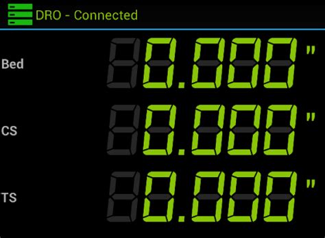 Android DRO Application Settings Yuriy S Toys