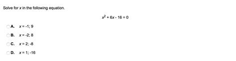 Solve For X In The Following Equation