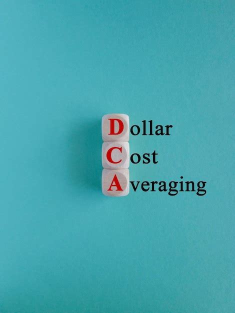 Premium Photo DCA Dollar Cost Averaging Red Words On A Wooden Cubes