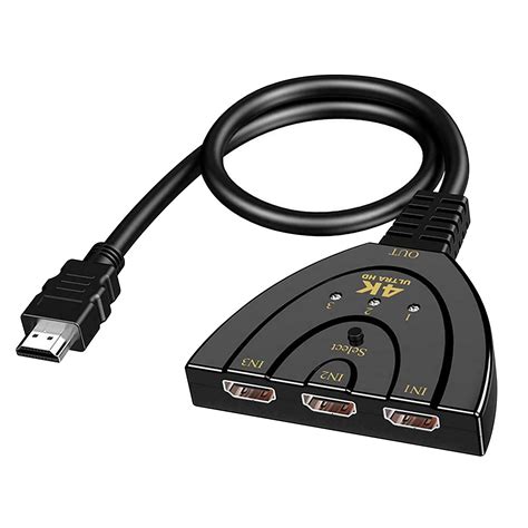 Buy Hdmi Port Expander 3 Port Hdmi Hub For Multiple Inputs Multi Hdmi