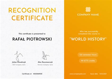 Recognition Certificate Templates Customizable And Easy To Use Certifier