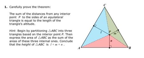 Solved Carefully Prove The Theorem The Sum Of The Chegg
