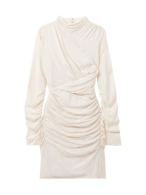 Shop Reiss Kitty Ruched Stretch Minidress Saks Fifth Avenue