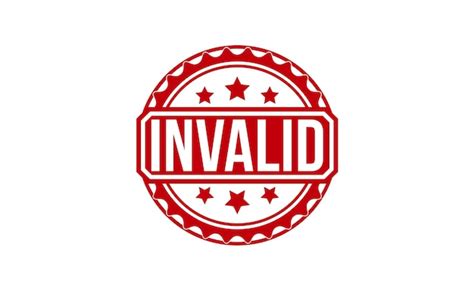 Premium Vector Invalid Stamp Red Rubber Stamp On White Background