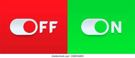 On Off Toggle Switch Creative Logo Stock Vector Royalty Free