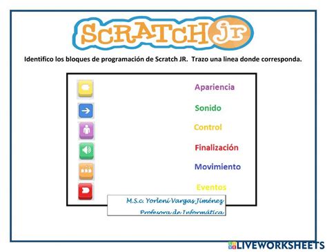 Introduction Scratch Jr Worksheet Artofit