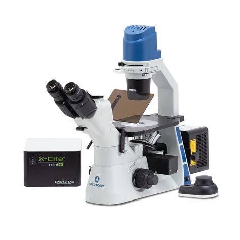 Accu Scope Exi 310 Inverted Phase Contrast Led Fluorescence Microscope Microscope Central