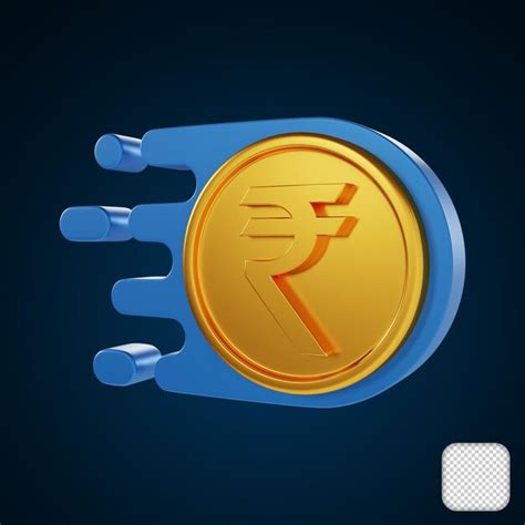 Premium PSD Fast Rupee Money Transfer 3d Illustration
