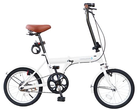 アイジュサイクル Aijyu Cycle 折りたたみ自転車 16インチ 軽量 コンパクト シングルギア Ledライト ロック錠 空気入れ