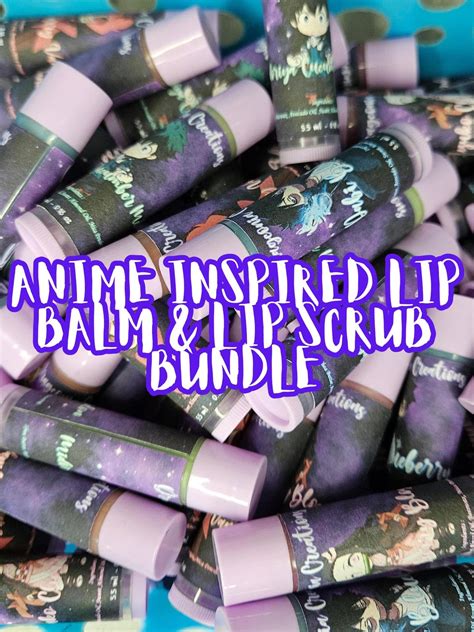 Anime Inspired Pt 2 Lip Balm Lip Scrub And Lip Gloss Bundle Manga